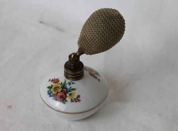 Perfume Scent Atomiser, pretty porcelain, dressing ta… - Gem