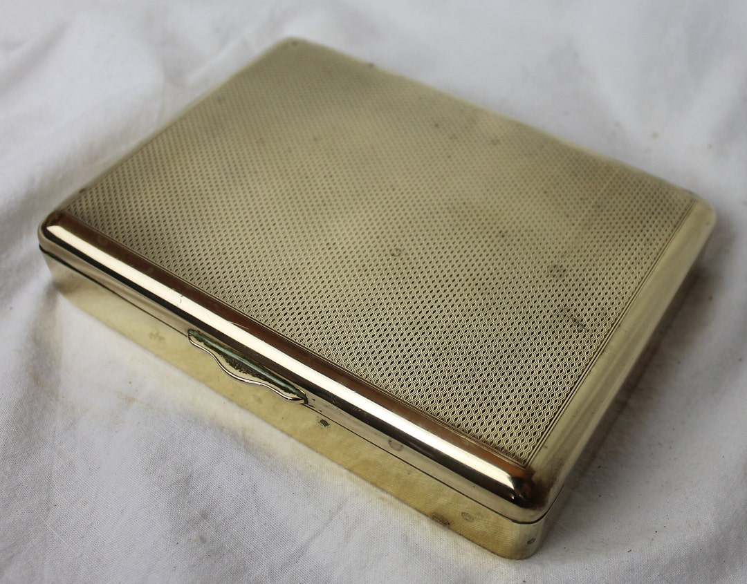 Brass State Express Vintage Cigarette Box; Beautifully Made Hinged Top ...