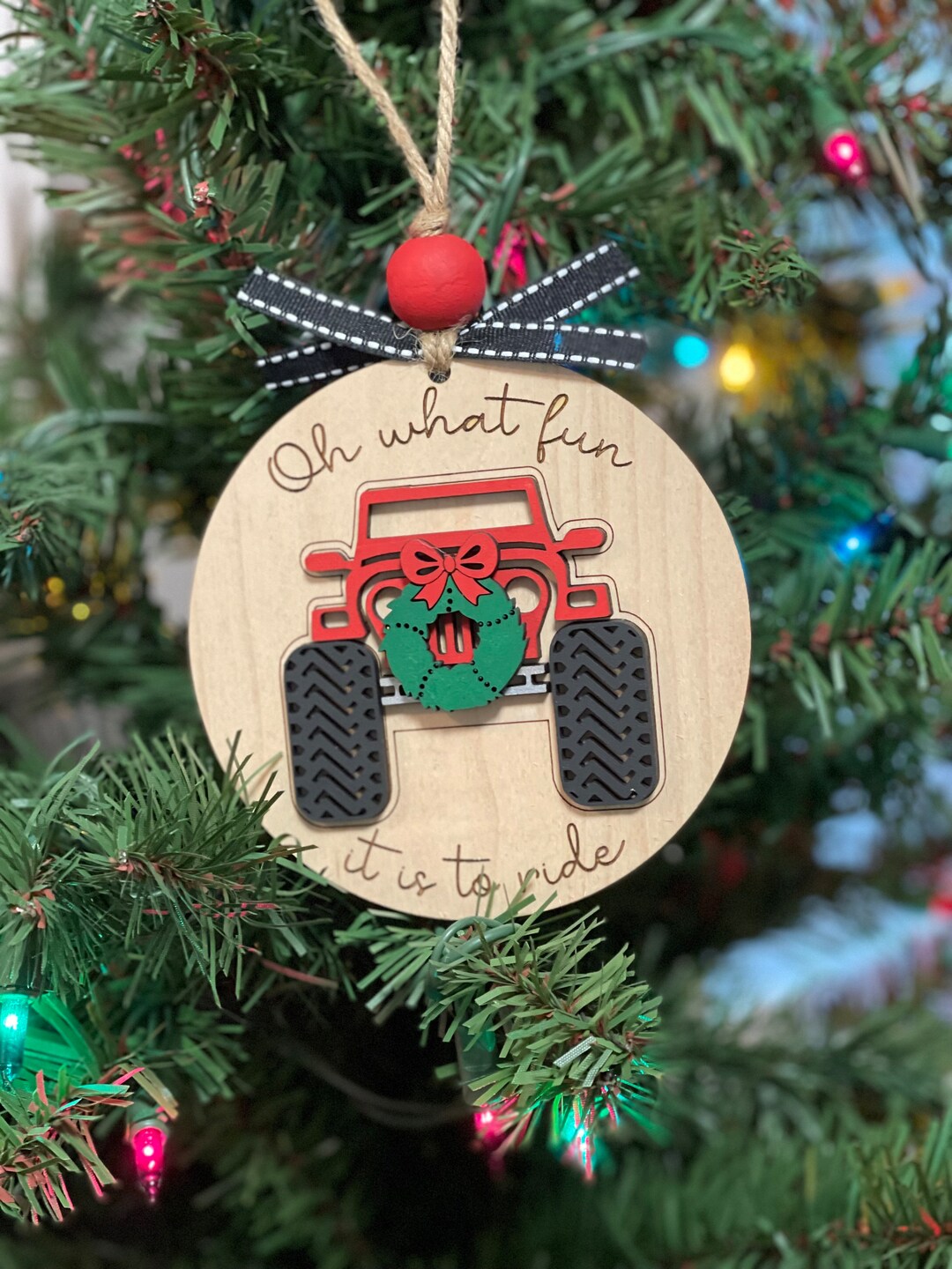 Off-roading Ornament, 4x4 Christmas, Oh What Fun - Etsy