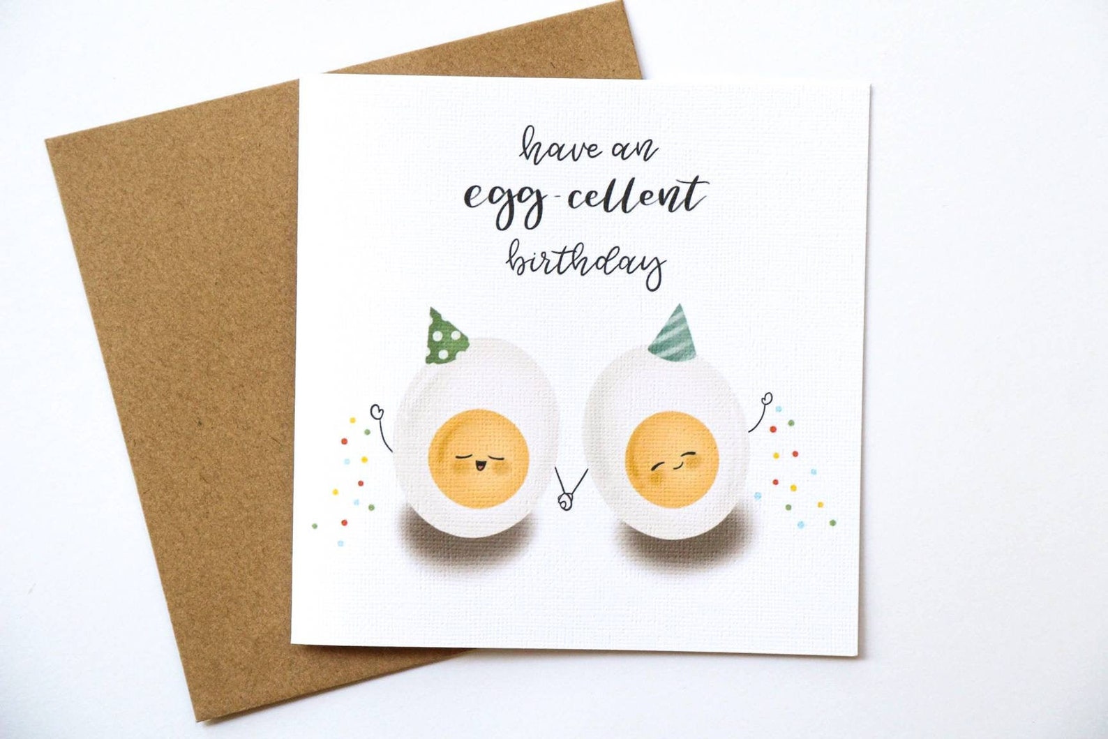 Have an Egg-cellent Birthday Card Cute Egg Card Bday Egg - Etsy