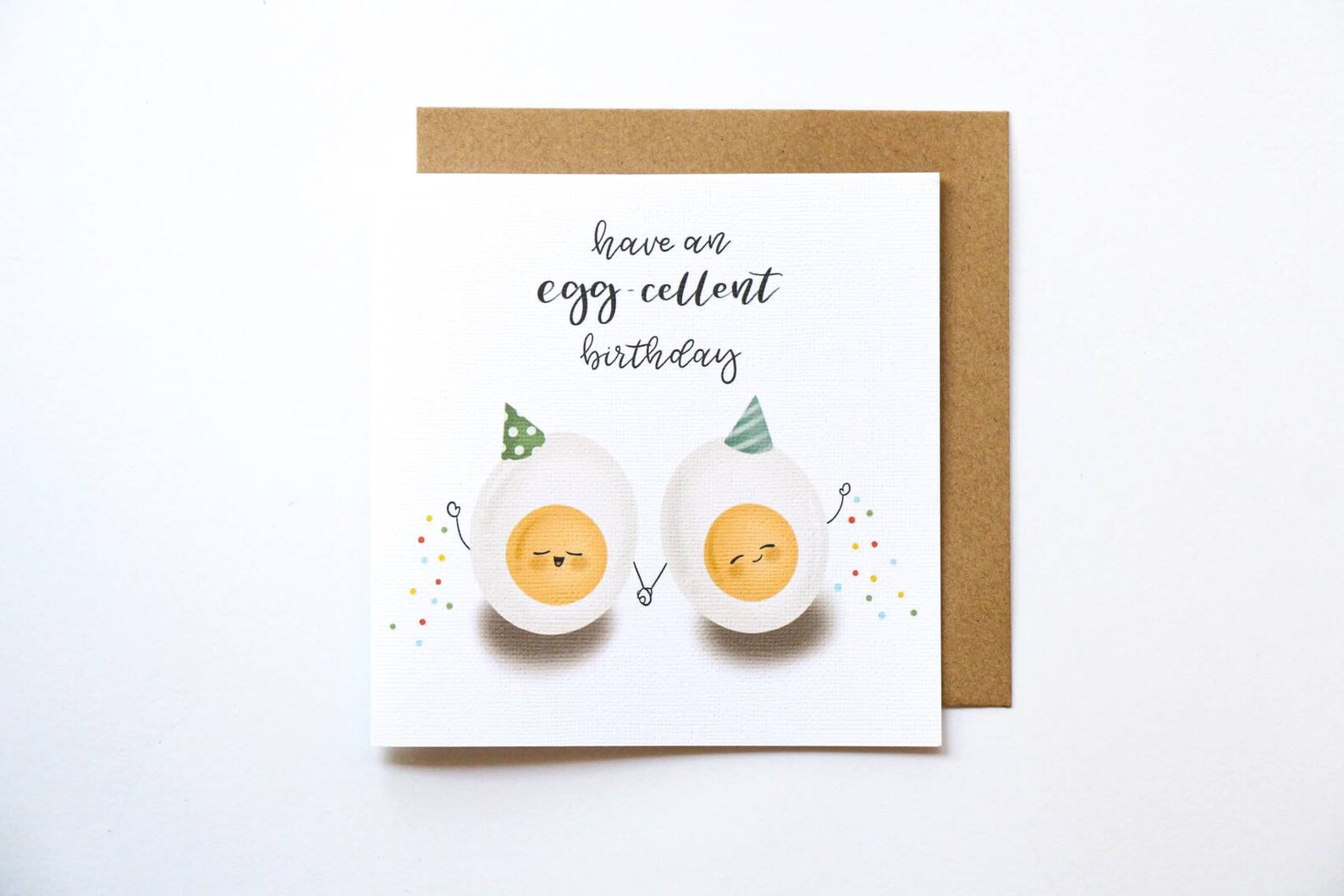 Have an Egg-cellent Birthday Card Cute Egg Card Bday Egg - Etsy