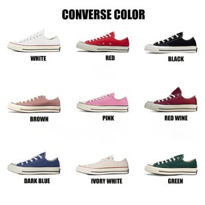 Embroidered Converse/ Custom Converse Chuck Taylor Embroidered Cherry ...