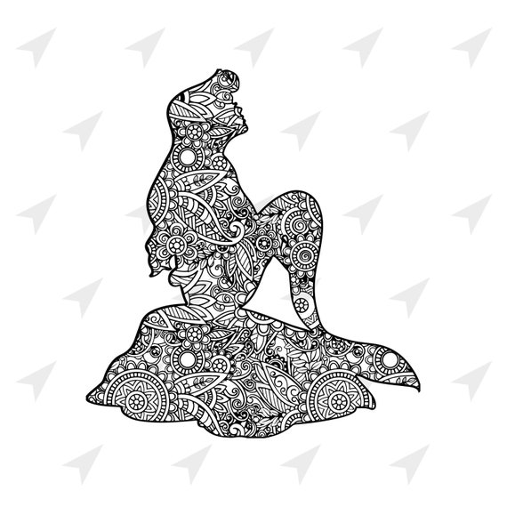 Ariel Mandala SVG PNG DXF. Instant download files for Cricut | Etsy Ariel Mandala SVG PNG DXF. Instant download files for Cricut | Etsy