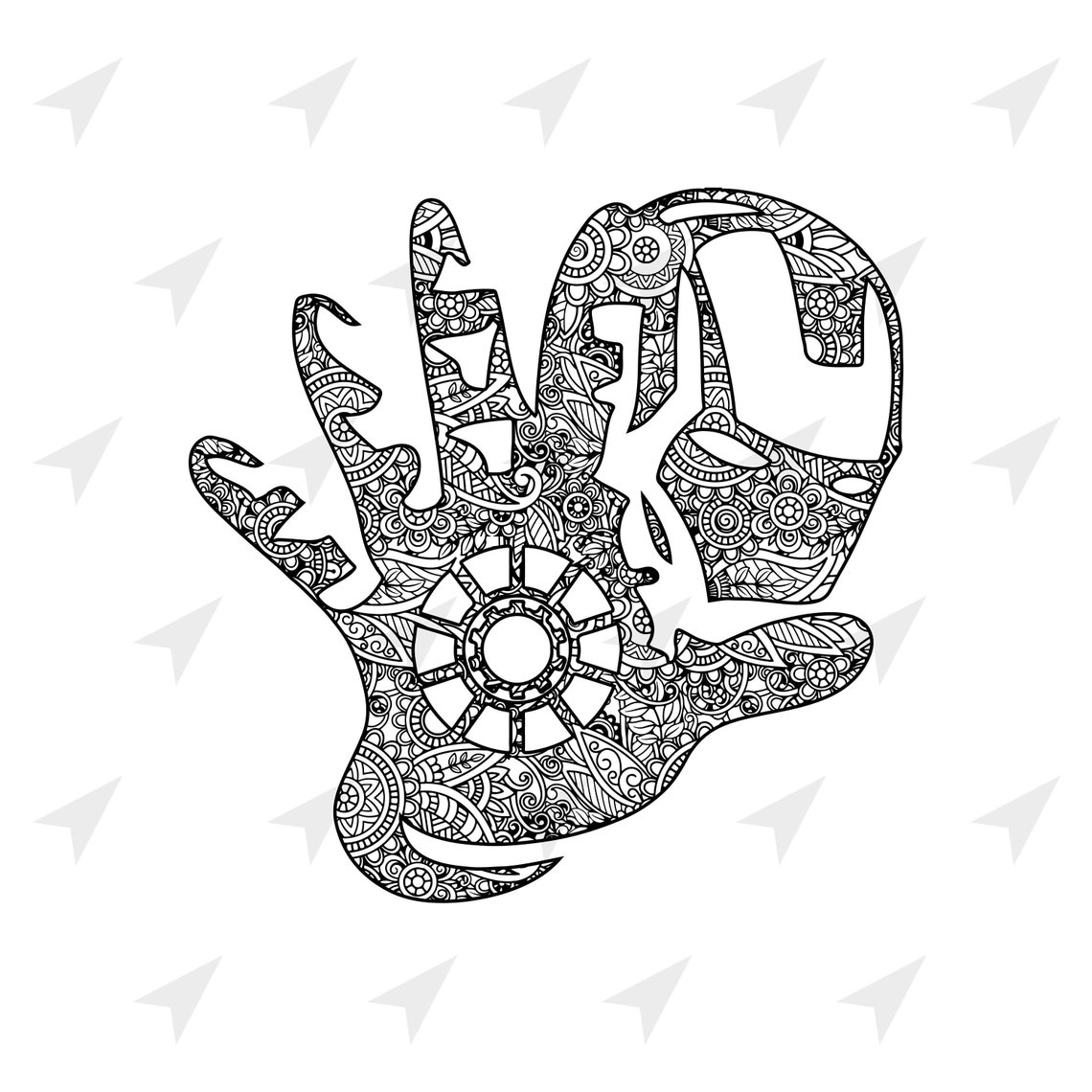Iron Man Mandala SVG PNG DXF. Instant download files for | Etsy Iron Man Mandala SVG PNG DXF. Instant download files for | Etsy