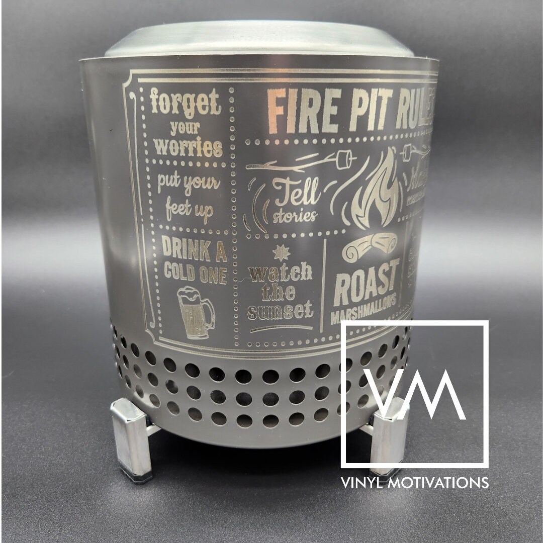 Fire Pit Rules! Custom Solo Stove Mesa / Mesa XL - Etsy