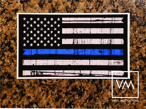 Thin Blue Line Car/window Decal | Etsy