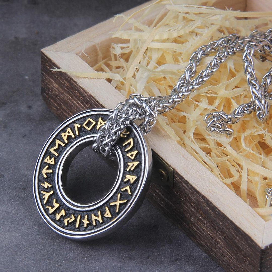 RUNIC CIRCLE OF Protection and Victory Stainless Steel - Etsy