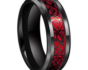 Red Dragon Ring | Etsy