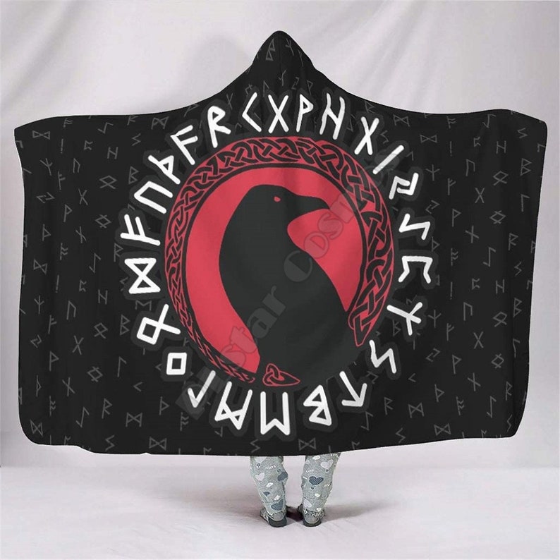TWIN RAVENS HOODED Blanket - Etsy