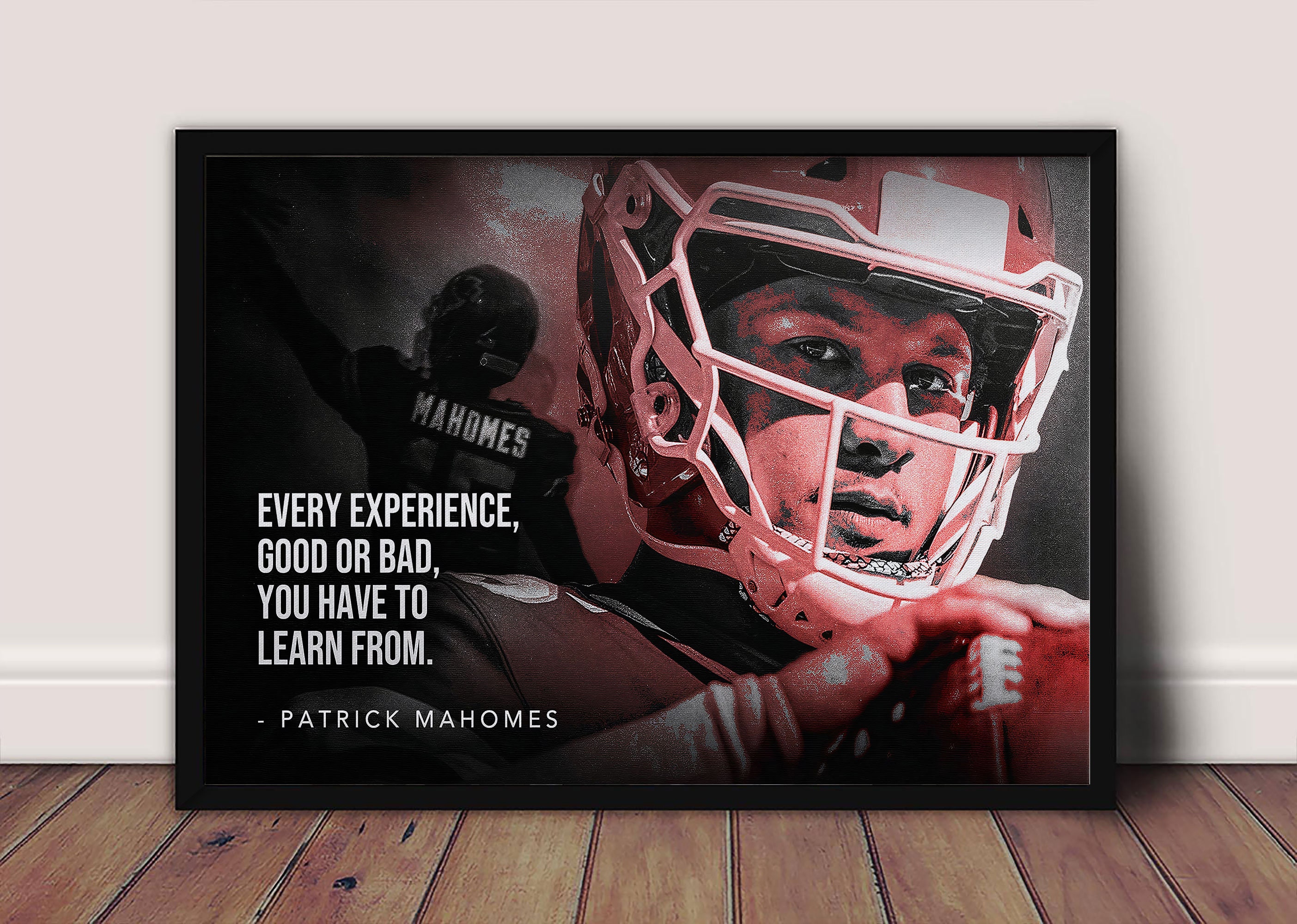 Patrick Mahomes Quote Poster Kansas City Chiefs Nfl Legends | Etsy
