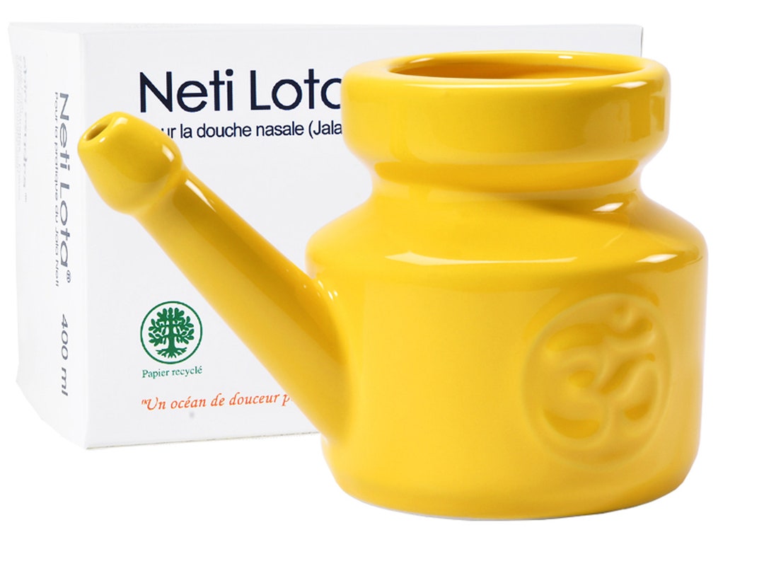 Porcelain Enamelled Neti Pot Jala Neti 400ml - Chin Mudra - Etsy