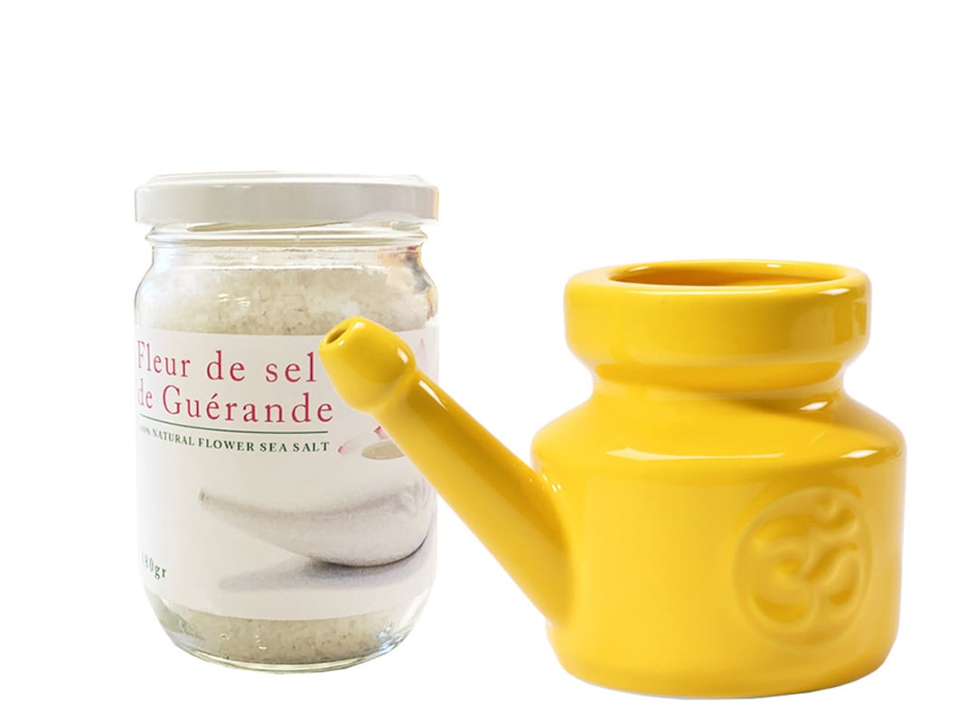 Neti Lota Jala Neti Kit 400ml and Sea Salt From Guerande/france - Chin ...