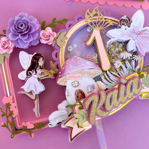 Fairy First Birthday, Fairy Cake Topper, Party, Fairy Garden, Fairy ...