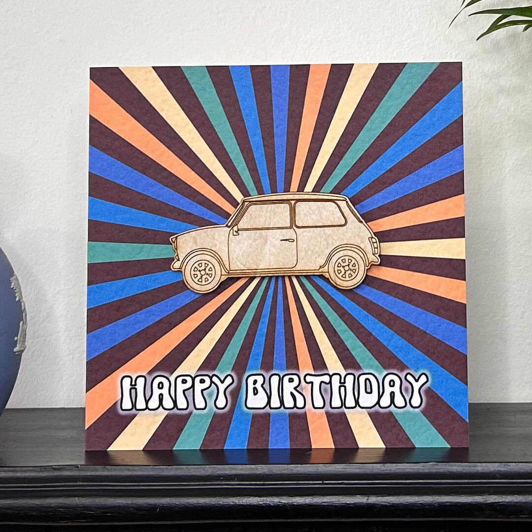 Classic Mini Birthday Card, Classic Car, Mini, Mini Copper, Birthday ...