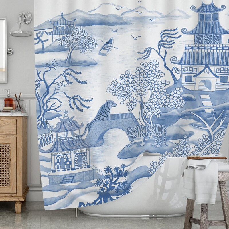Chinese Patterns Curtains - Etsy