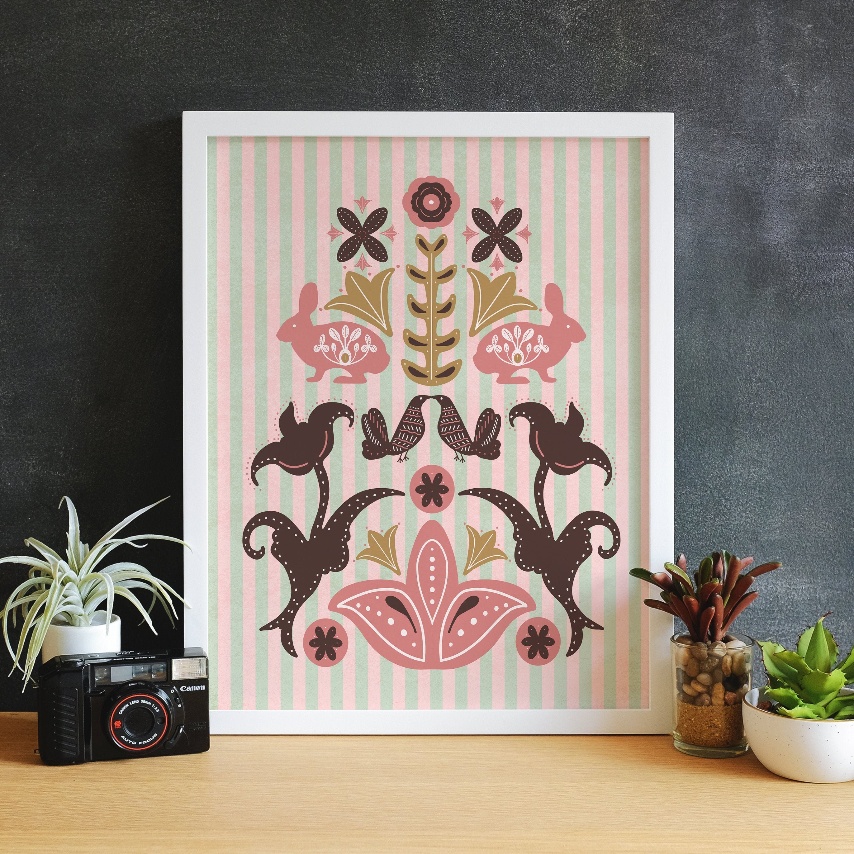 Nordic Print Scandinavian Folk Art Scandi Folk Decor Nordic | Etsy