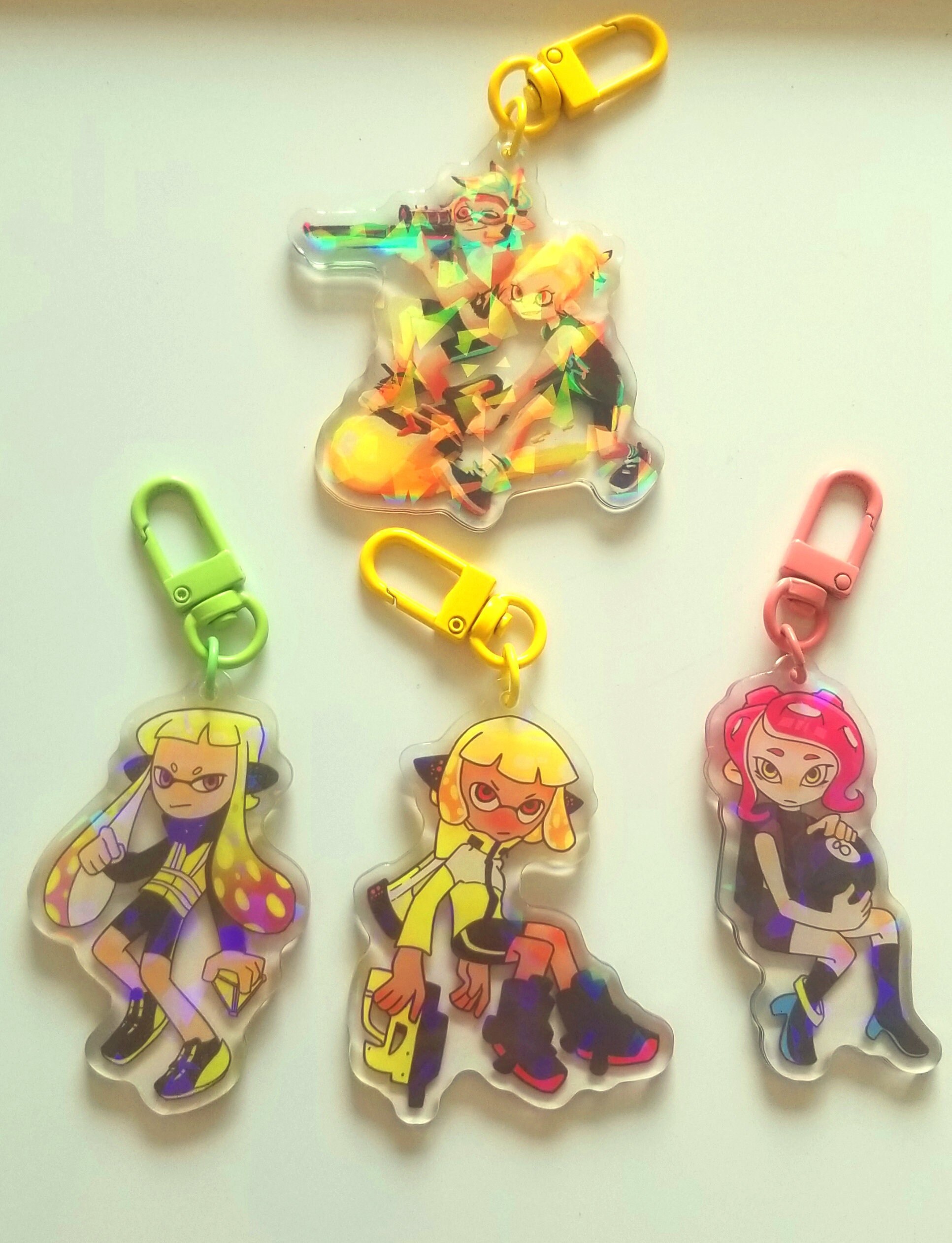 Splatoon Inkling Agent Acrylic Keychain Charms - Etsy