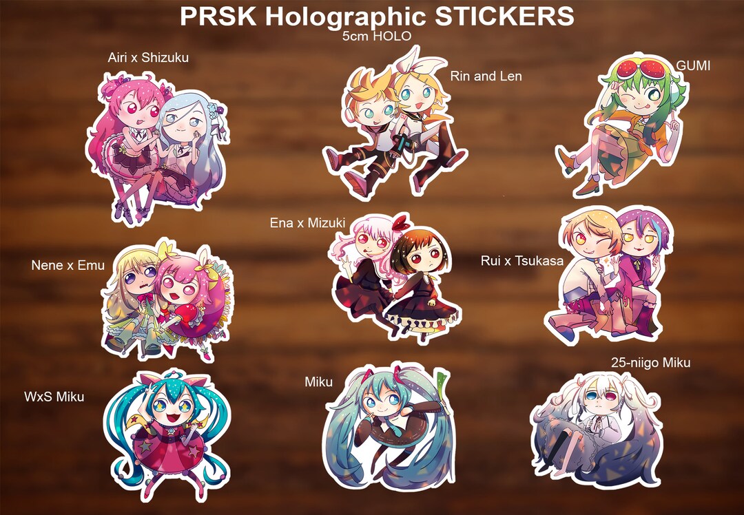 Project Sekai Colourful Stage Vocaloid Girl HOLO STICKERS wxs and ...