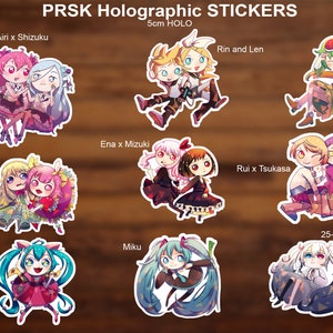 Project Sekai Colourful Stage Vocaloid Girl HOLO STICKERS (wxs and ...