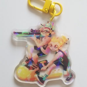 Splatoon Inkling Agent Acrylic Keychain Charms - Etsy