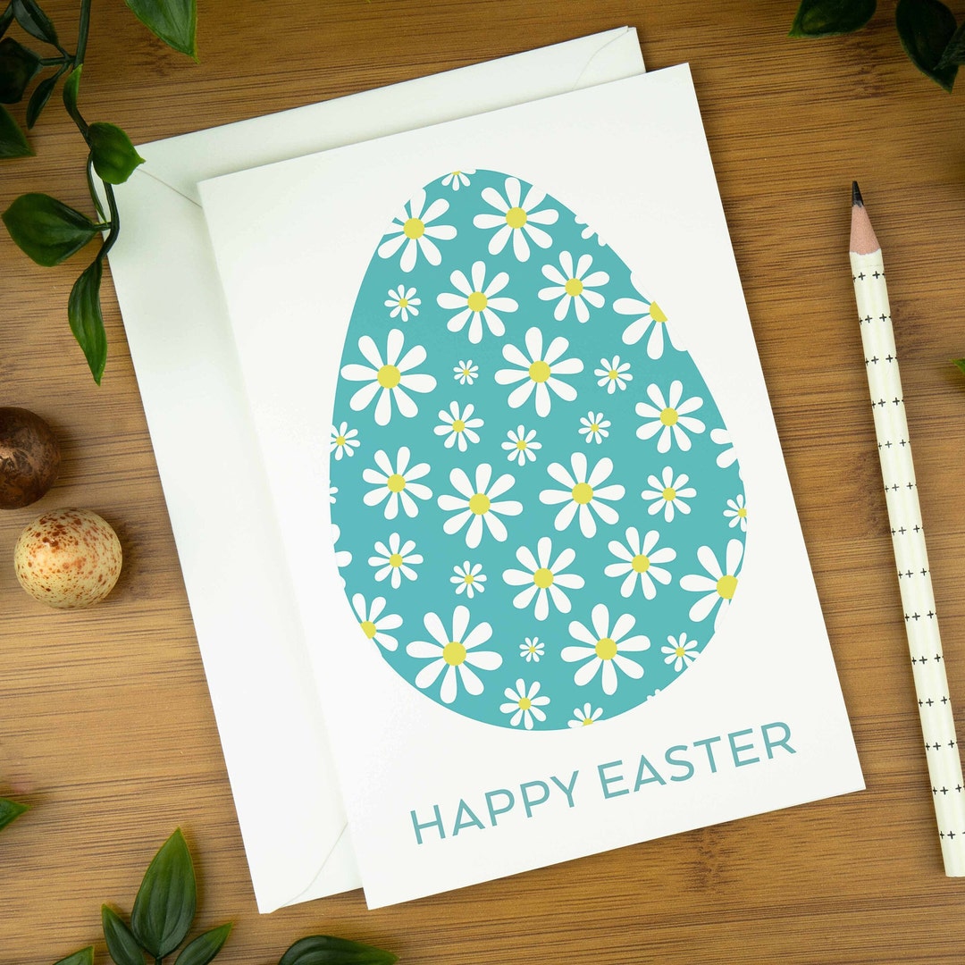 Easter Card, Happy Easter Card, Easter Cards Pack, Botanical Easter ...