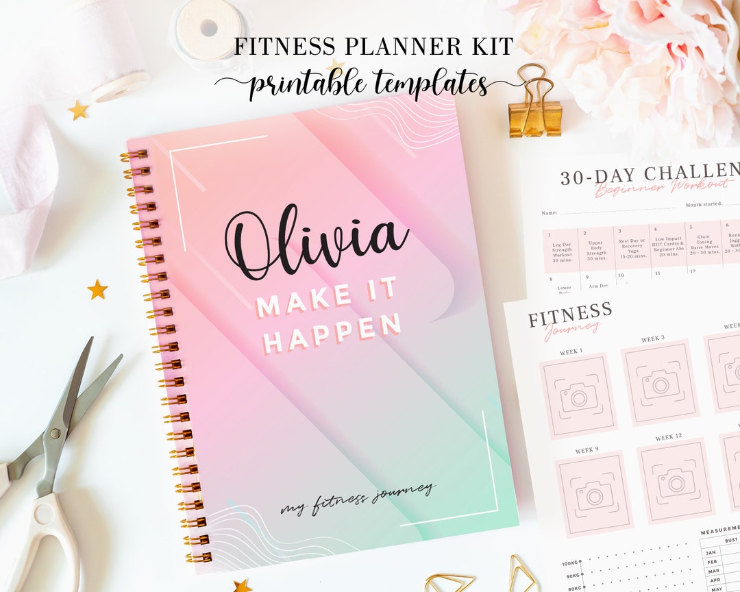 Personalized Fitness Planner, Track Your Fitness Journey and Gym Goals ...