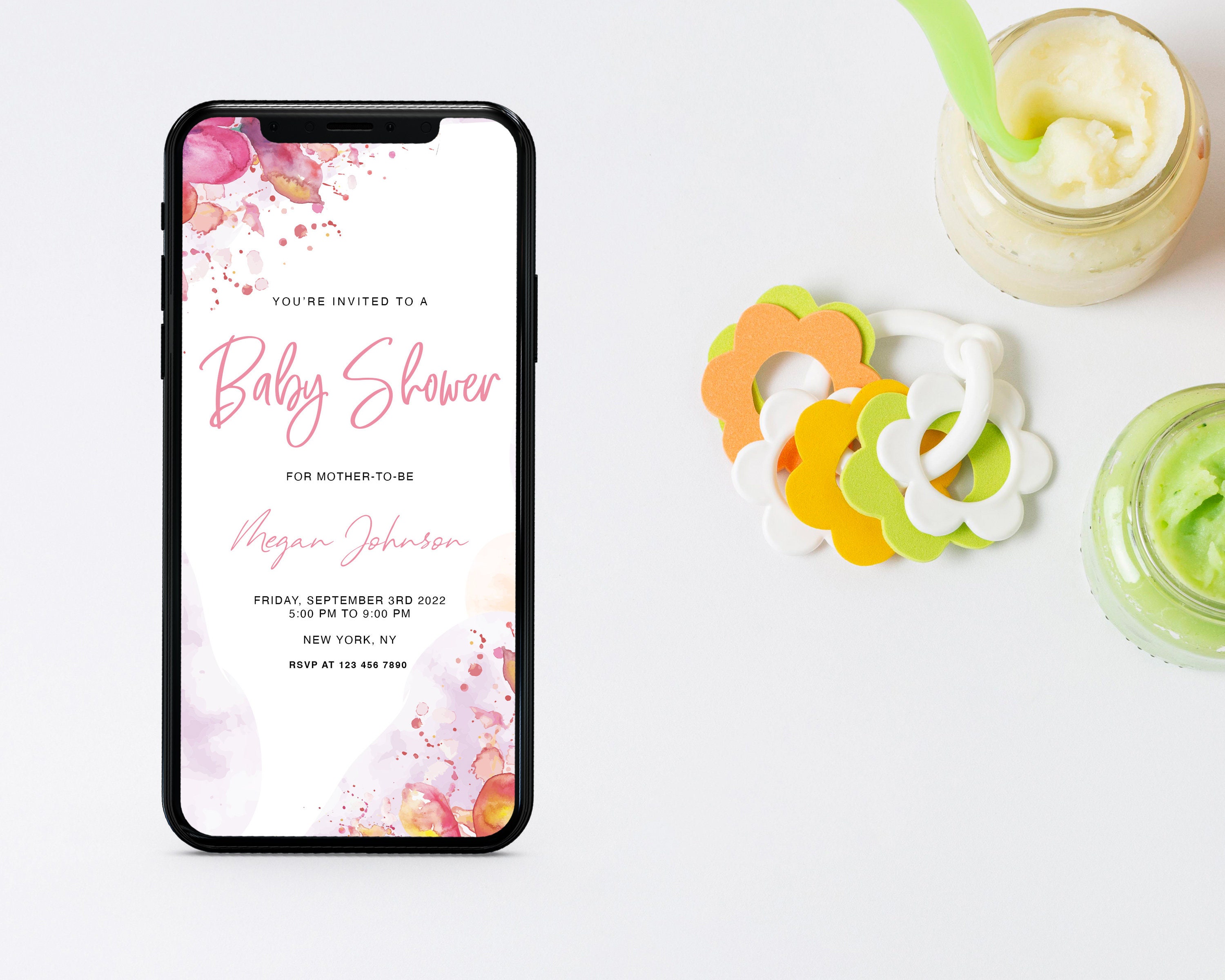 Social Media Baby Shower Invitation Baby Announcement - Etsy UK