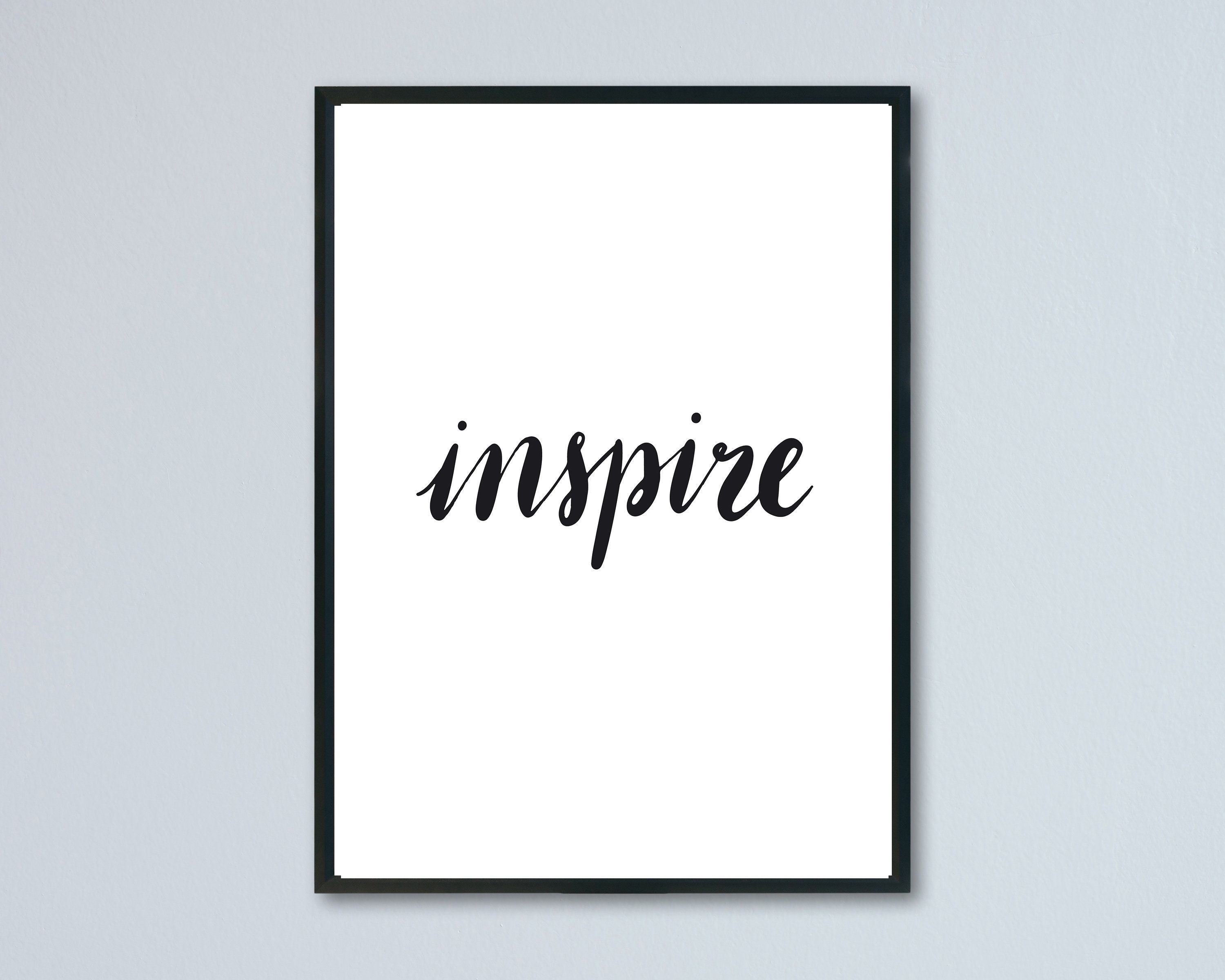 Downloadable Inspirational Print Template Positive Quote | Etsy