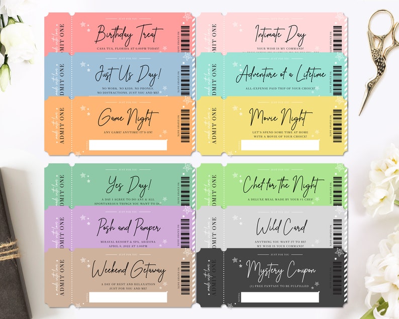 Editable Birthday Voucher Template Bundle Surprise Birthday - Etsy UK