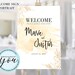 Sunny Wedding Welcome Sign Portrait Fully Editable - Etsy