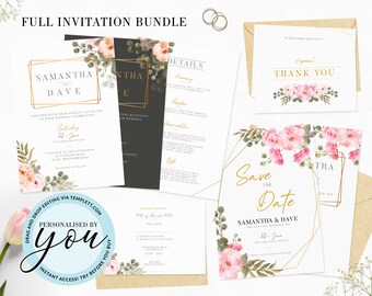 Complete Wedding Invitation - Etsy