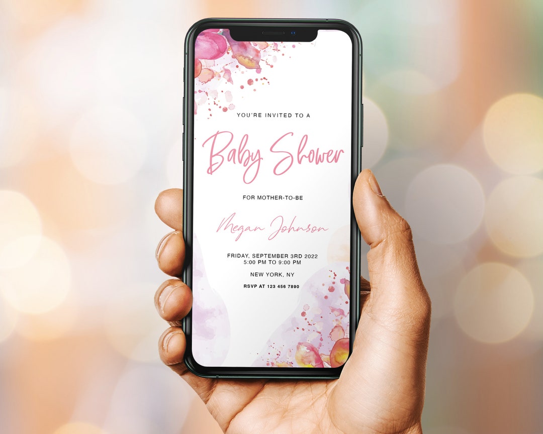 Social Media Baby Shower Invitation Baby Announcement - Etsy