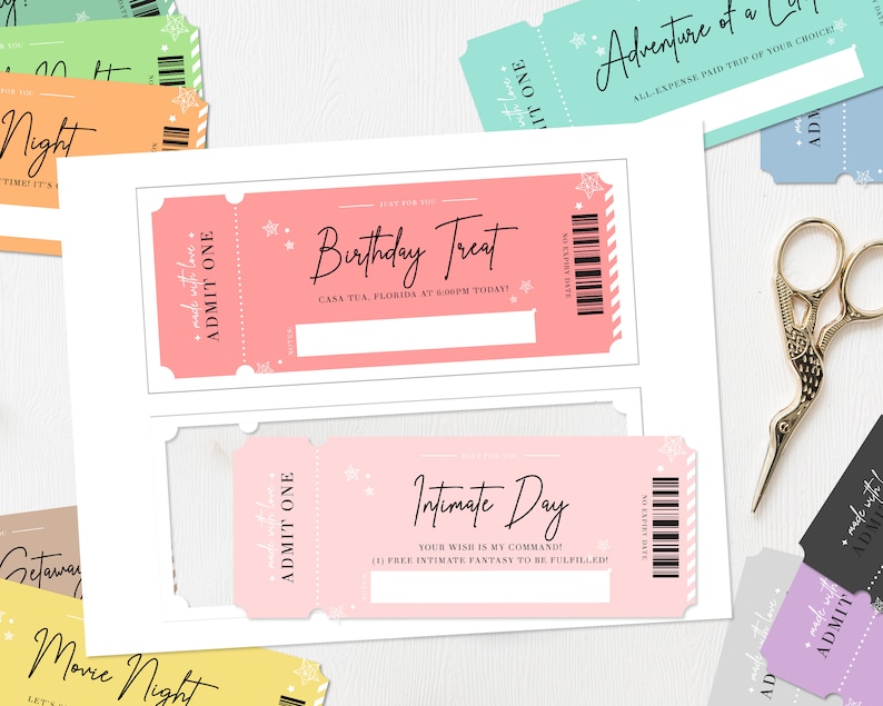 Editable Birthday Voucher Template Bundle Surprise Birthday - Etsy UK