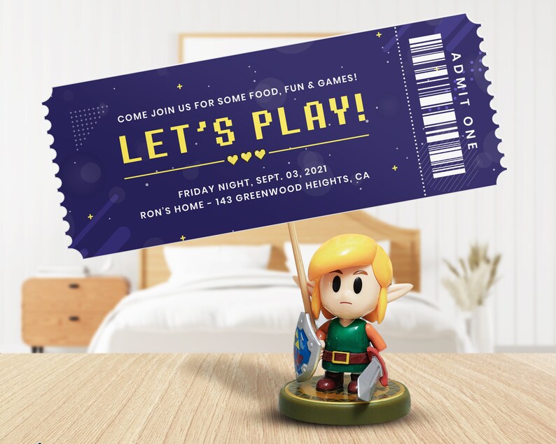 Downloadable Game Night Ticket Surprise Game Ticket Surprise - Etsy