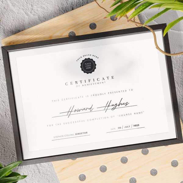 Certificate - Etsy