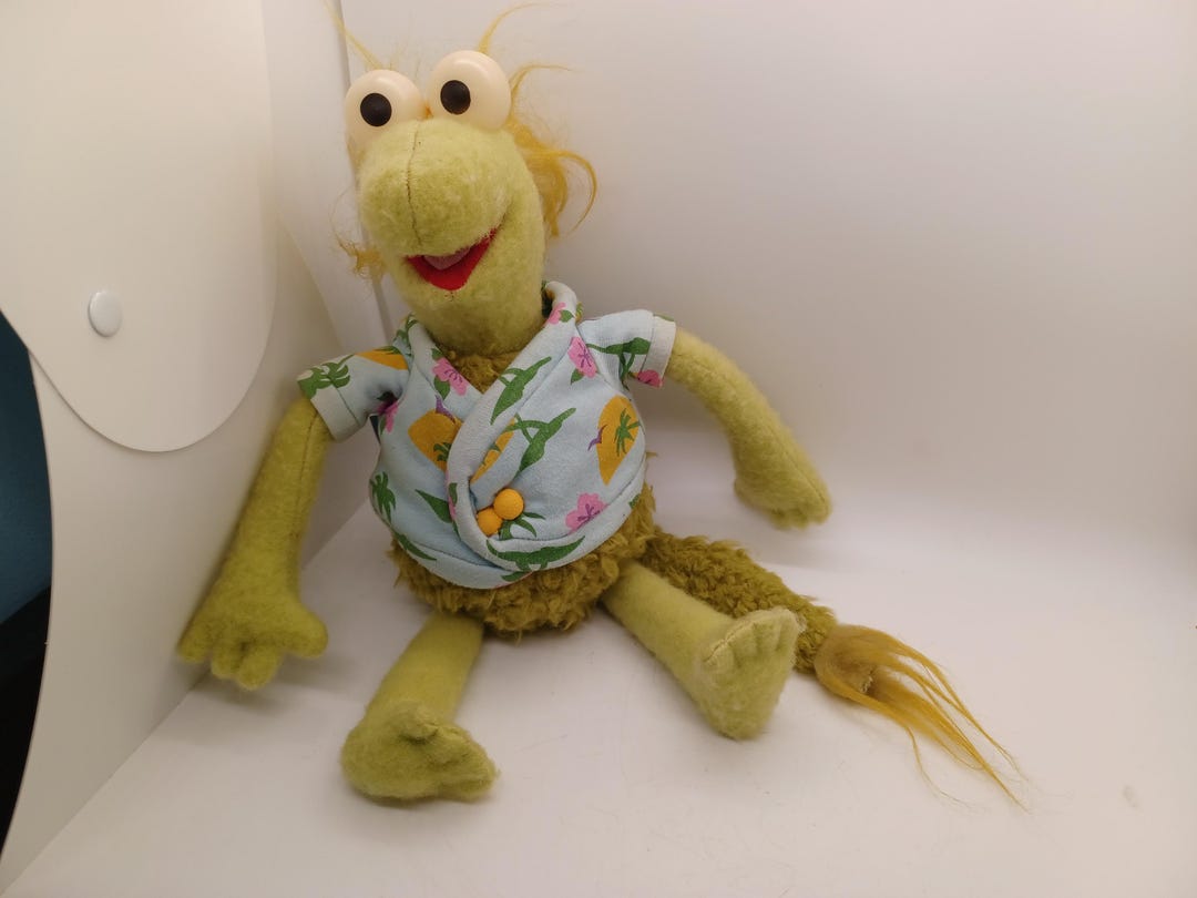 Vintage TOMY WEMBLEY Fraggle Rock Plush Doll Stuffed Animal 1983 Jim ...