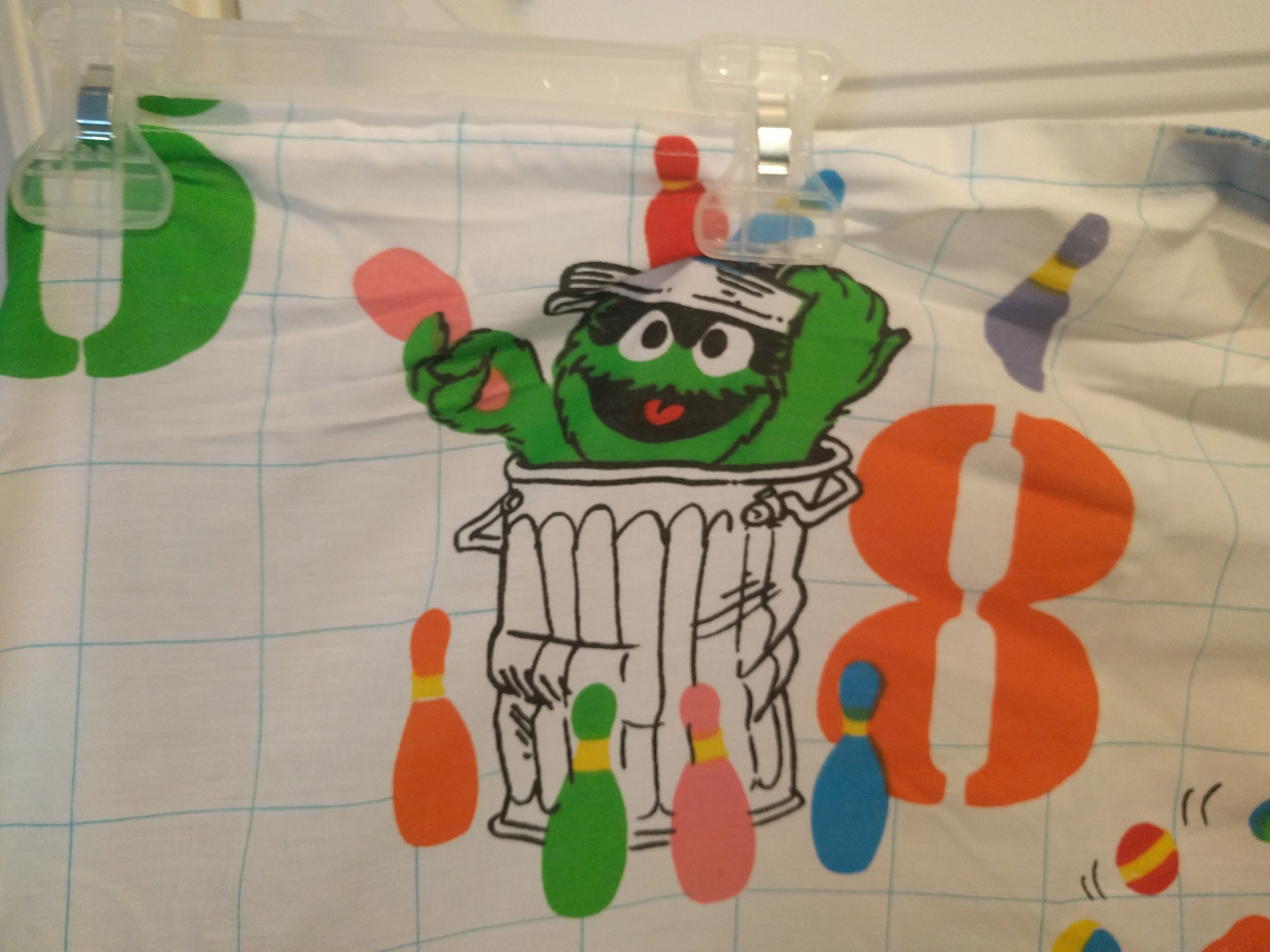 80s Sesame Street Counting to 10 Twin Flat Sheet Big Bird | Etsy