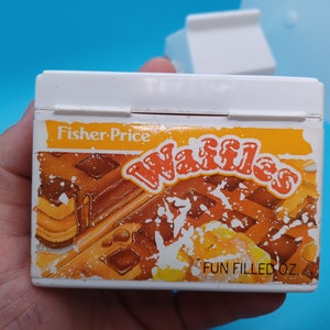 Vintage Fisher Price 1987 Fun With Food, Orange Juice, and Waffle, Play ...
