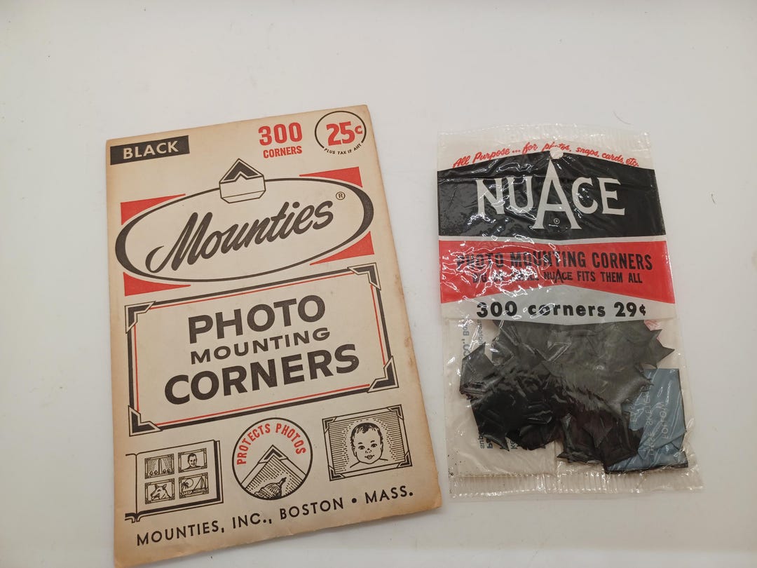 NOS Photo Mounting Corners Nuace, and Mounties 300 Packs 50s, 60s - Etsy