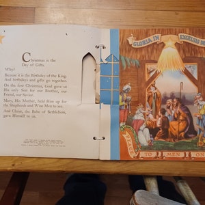The Gifts of Christmas, Daniel Lord, 1940s Pop up Book, Vintage, 40s ...