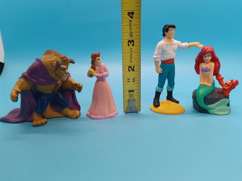 ONE Disney Couple, Applause, Pvc, Toy, Beast, Belle, Prince Eric, Ariel ...