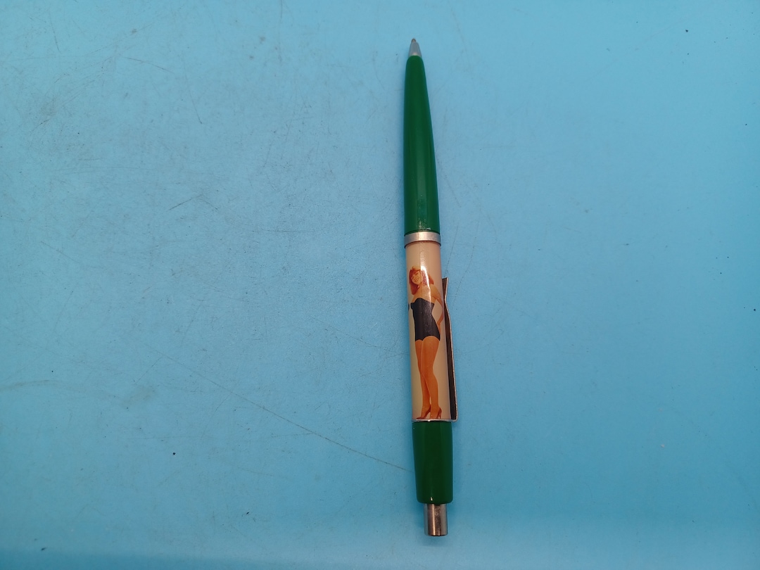 Tip and Strip Peek-a-boo Pin-up Ballpoint Pen by Denmark , Redhead ...