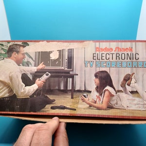 70s Vintage Radio Shack Electronic TV Scoreboard and Box Works, Tandy ...