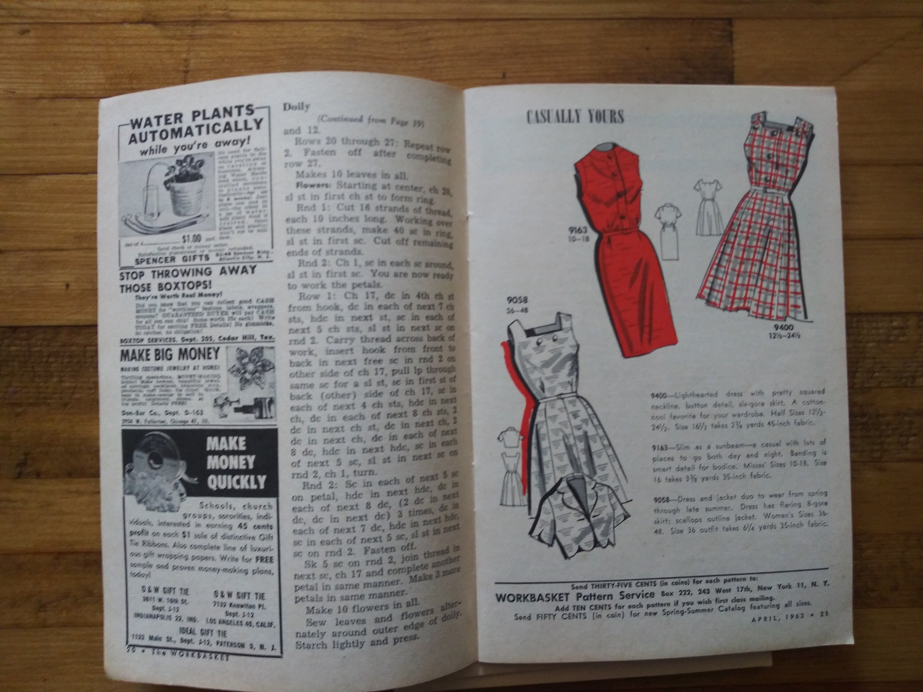 1963 the Workbasket Magazine Craft Woman's Sewing - Etsy