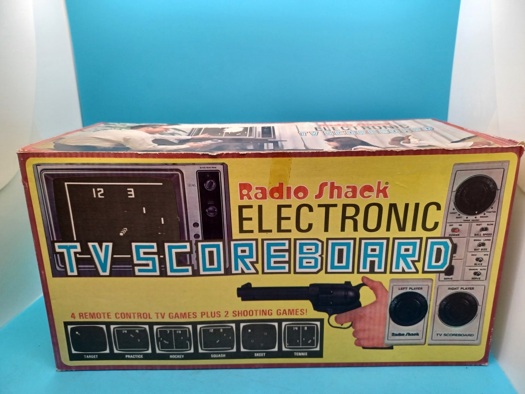 70s Vintage Radio Shack Electronic TV Scoreboard and Box Works, Tandy ...