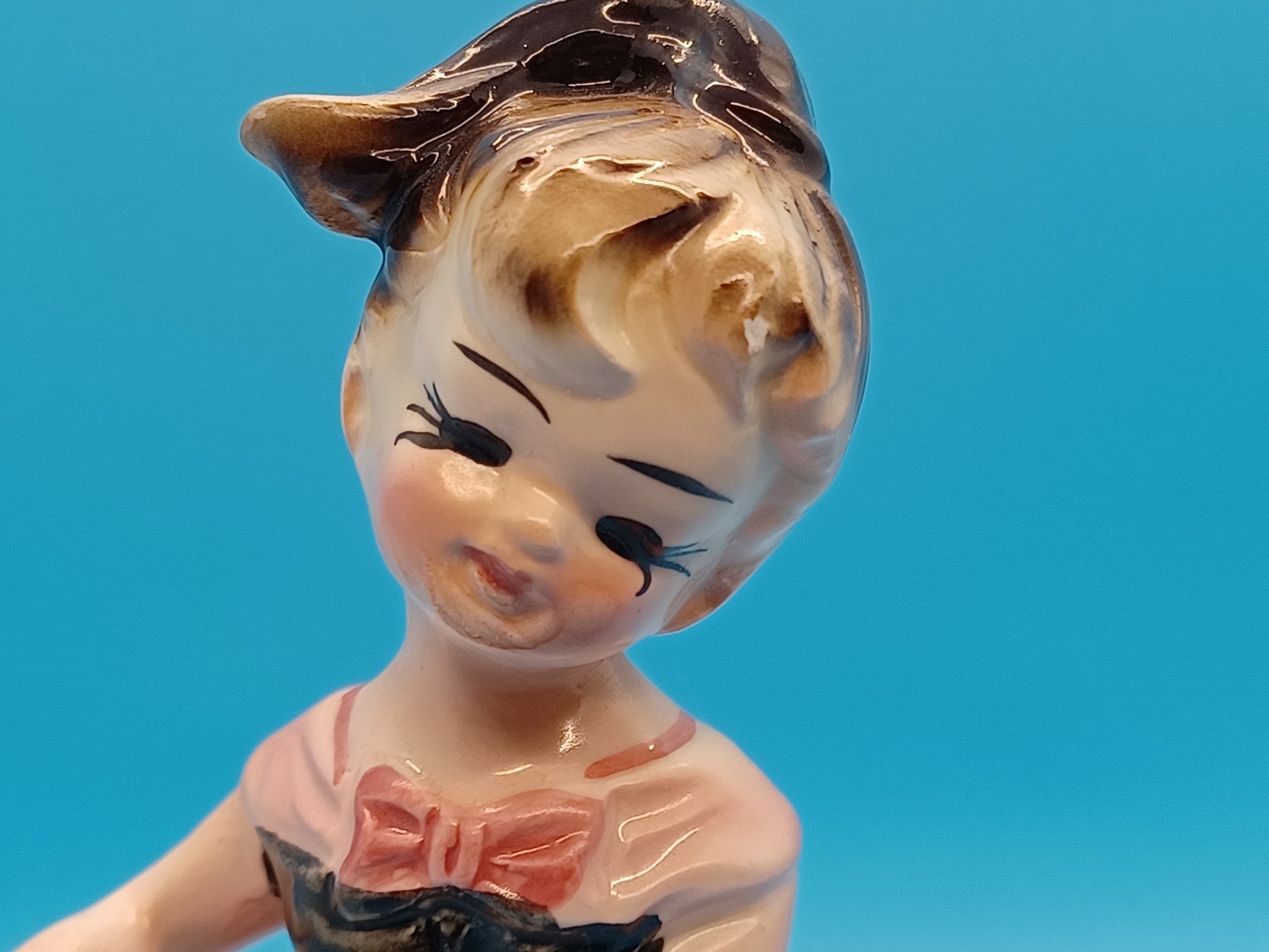 Kitsch Girl in Pink Dress Figure. Japan Retro 50s 60s - Etsy