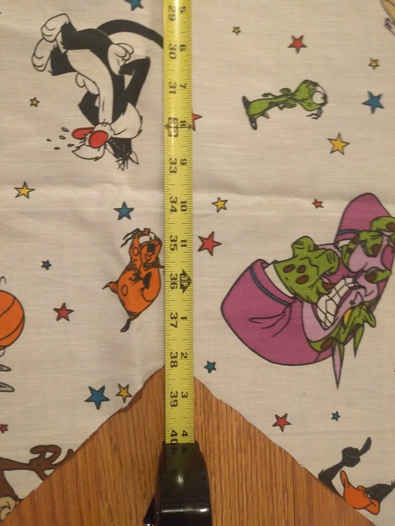 Space Jam Fabric Over Yard 38x34 See Photos Pieces Scraps - Etsy