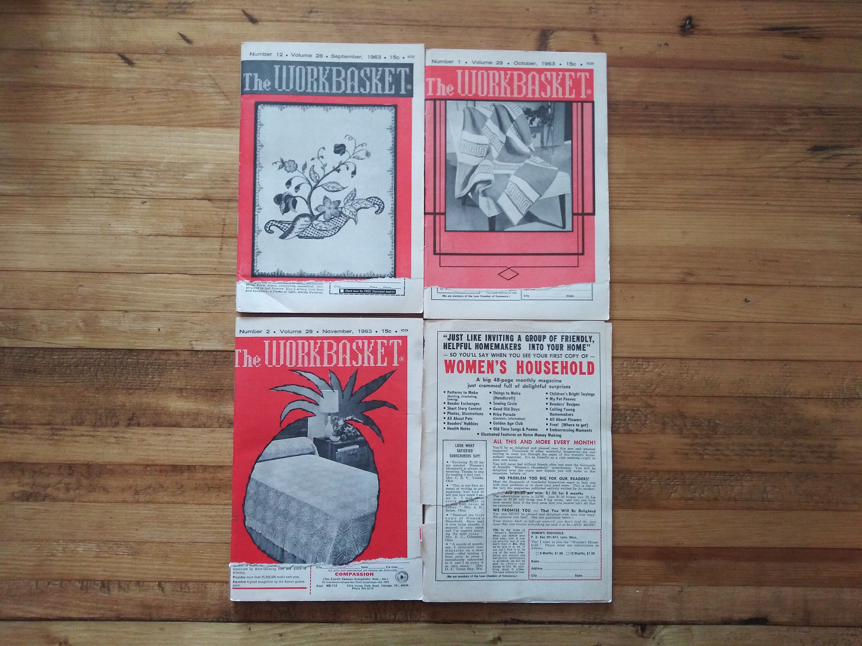1963 the Workbasket Magazine Craft Woman's Sewing - Etsy