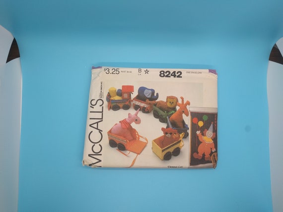 Uncut vintage McCall's 8242 1982 80s train circus | Etsy