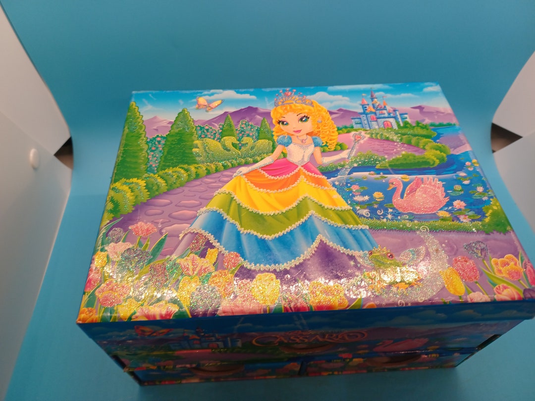 Lisa Frank Princess Cassara Jewelry Box With Mirror Vintage - Etsy
